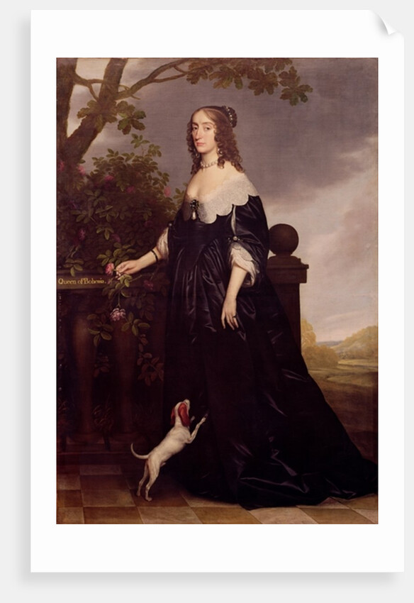 Portrait Of Elizabeth Stuart Queen Of Bohemia Wife Of Elector Palatine Frederick V And