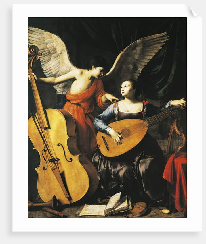 Saint Cecilia and Angel, by Carlo Saraceni, c.1610 posters & prints by ...