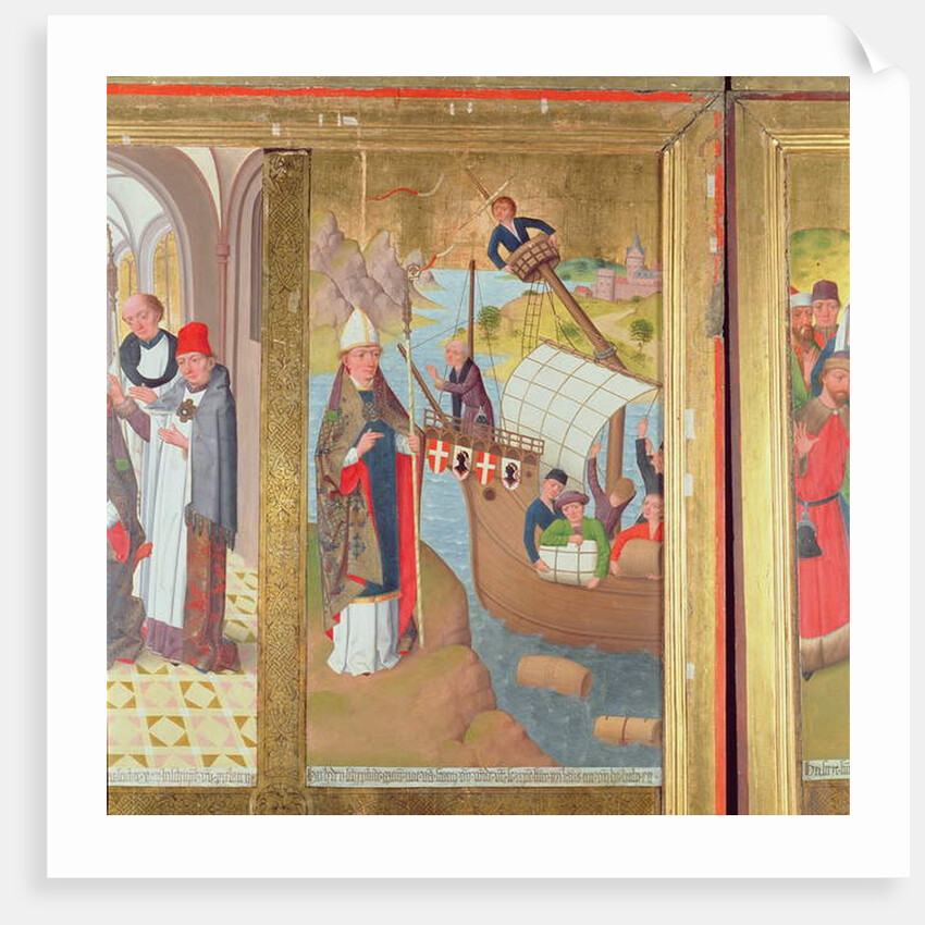 St. Nicholas saving a ship posters & prints by Hermen Rode