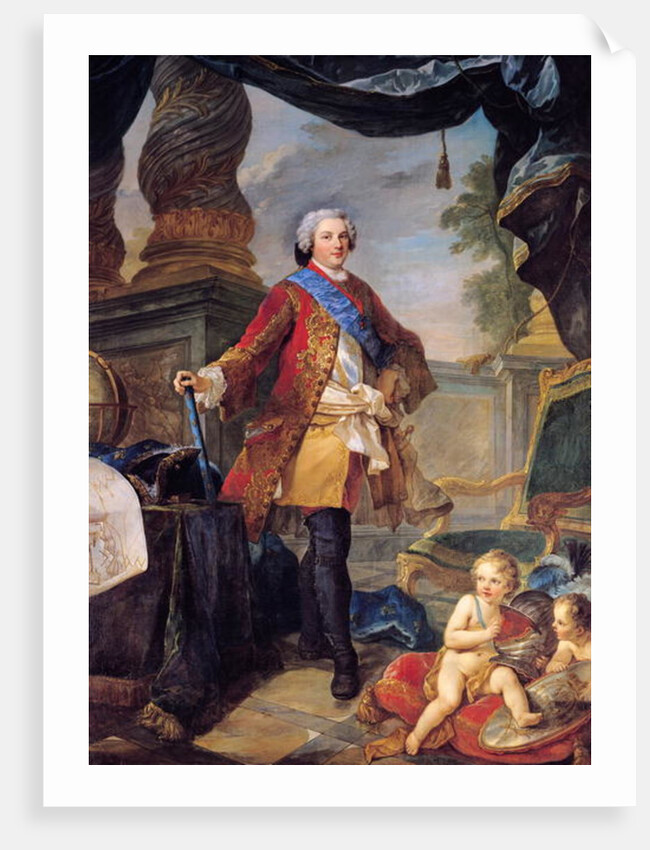 Louis Dauphin of France with a Plan of the Siege of Tournai, 1747 ...