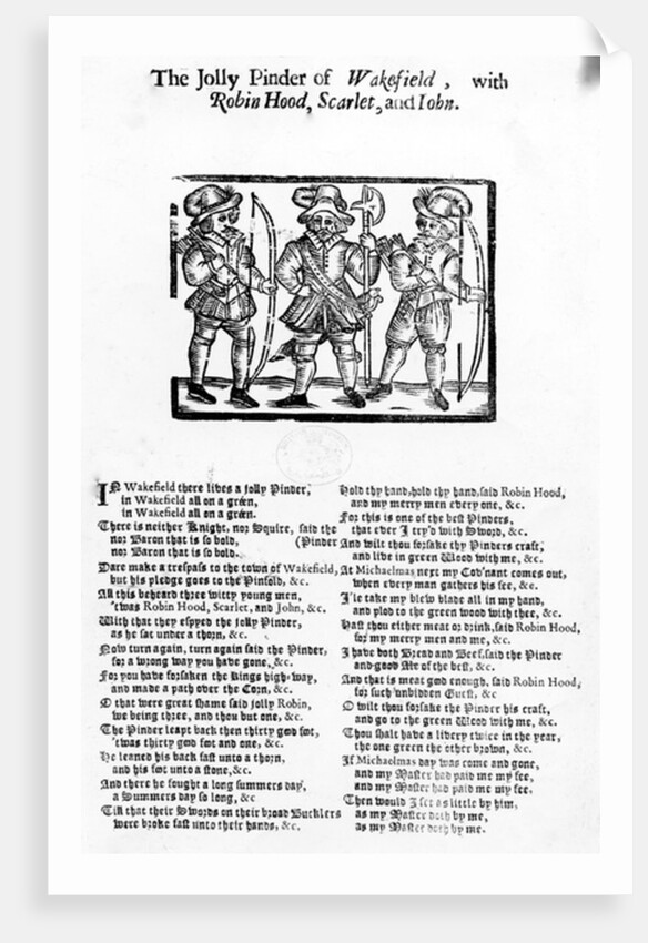The Jolly Pindar of Wakefield with Robin Hood, Scarlet and John posters ...