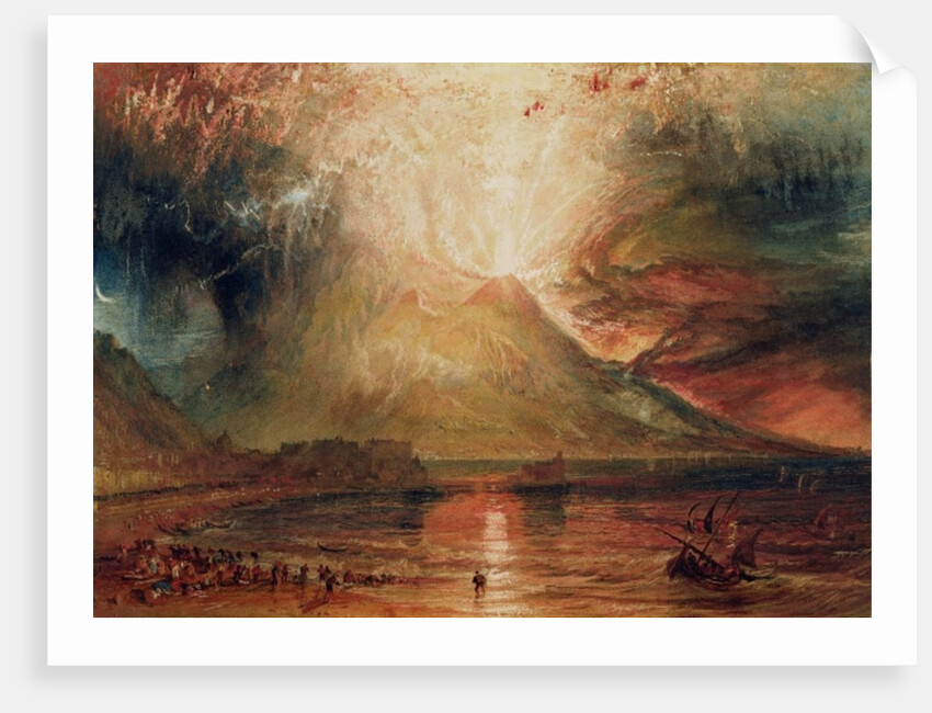 Mount Vesuvius in Eruption, 1817 posters & prints by Joseph Mallord ...