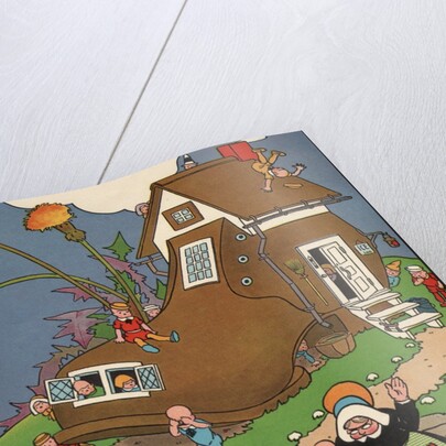 The Old Woman Who Lived in a Shoe Illustration posters & prints by ...