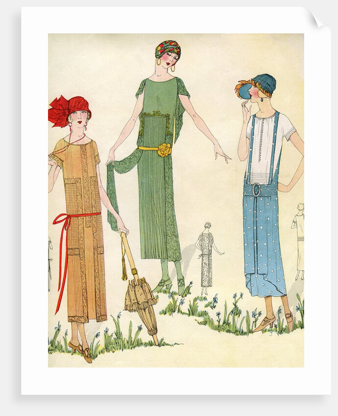 Illustration of Women in 1920s Fashion posters & prints by Corbis