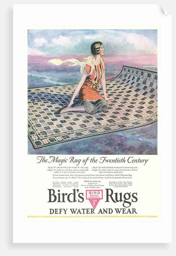 Vintage Rug Advertisement posters & prints by Anonymous