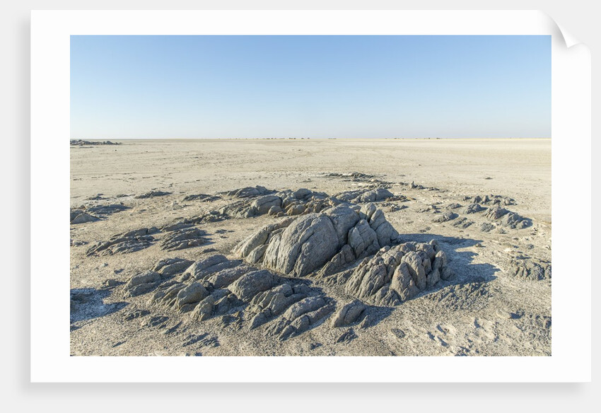 Sua Pan and Rocks of Kubu Island, Botswana posters & prints by Anonymous