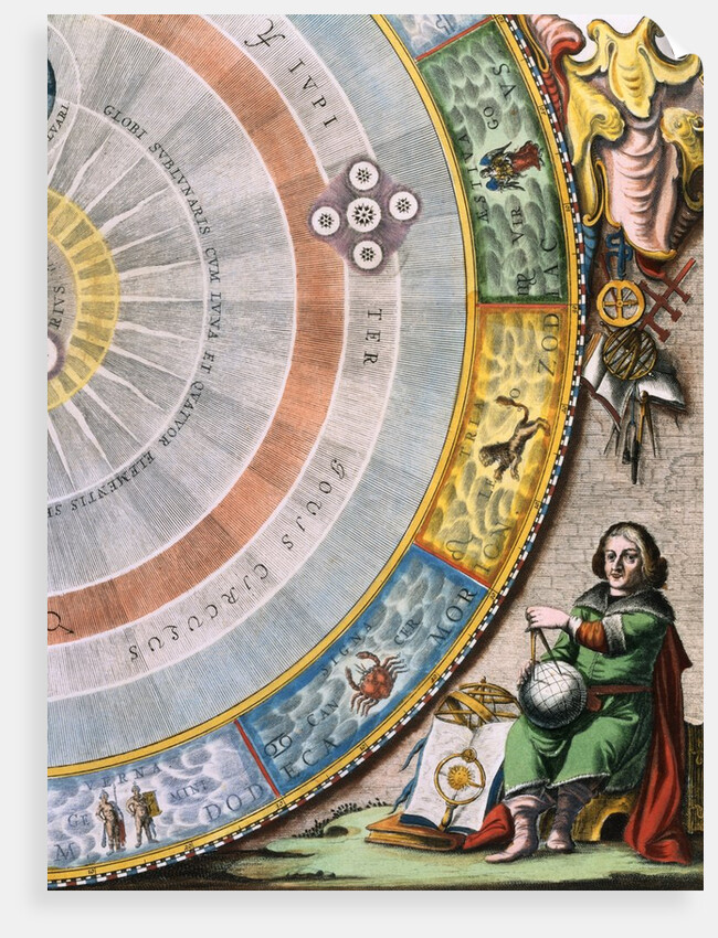 Detail of Nicolaus Copernicus from an Engraving of the Copernican ...