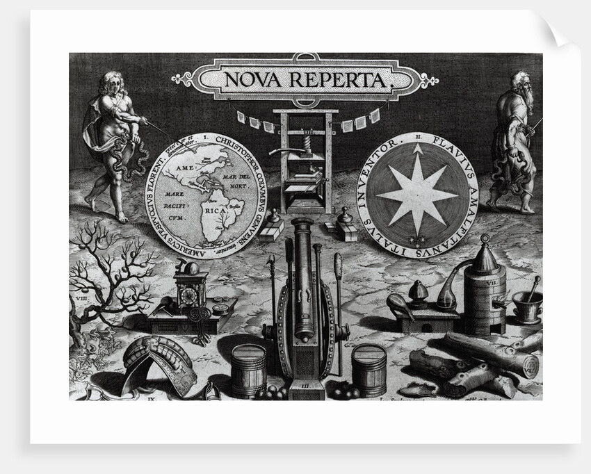 Engraving Of Renaissance Inventions posters & prints by Corbis