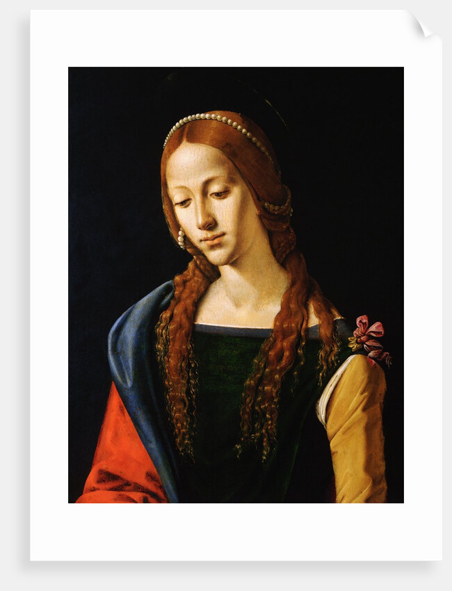Detail Showing Upper Half of Mary Magdalene posters & prints by Piero ...