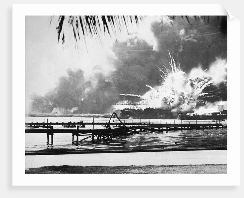 USS Shaw Exploding posters & prints by Anonymous