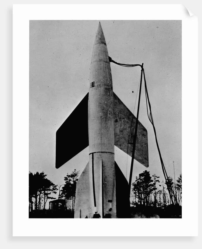 A German V-2 Rocket Ready for Launching posters & prints by Corbis