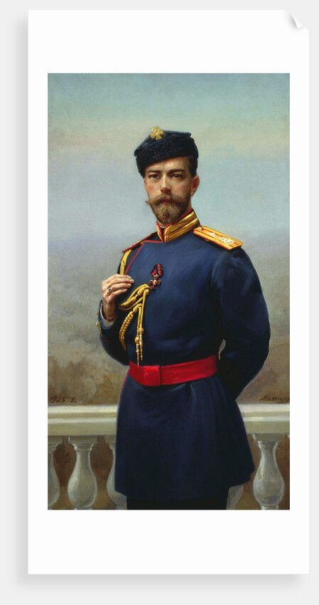 Tsar Nicholas II of Russia with the Cross of Saint Vladimir, 1905 ...