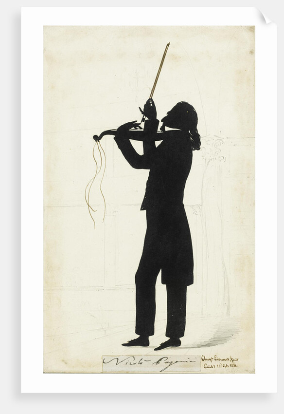 Portrait of Niccolò Paganini posters & prints by Anonymous