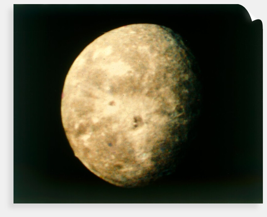 Oberon, moon of Uranus, from Voyager 2, 24 January 1986 posters ...