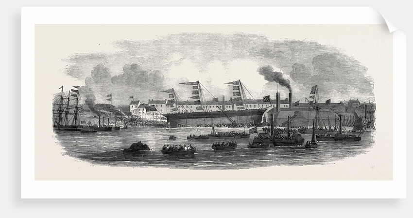 Launch of the Screw Collier the John Bowes, at Jarrow, 1852 posters ...