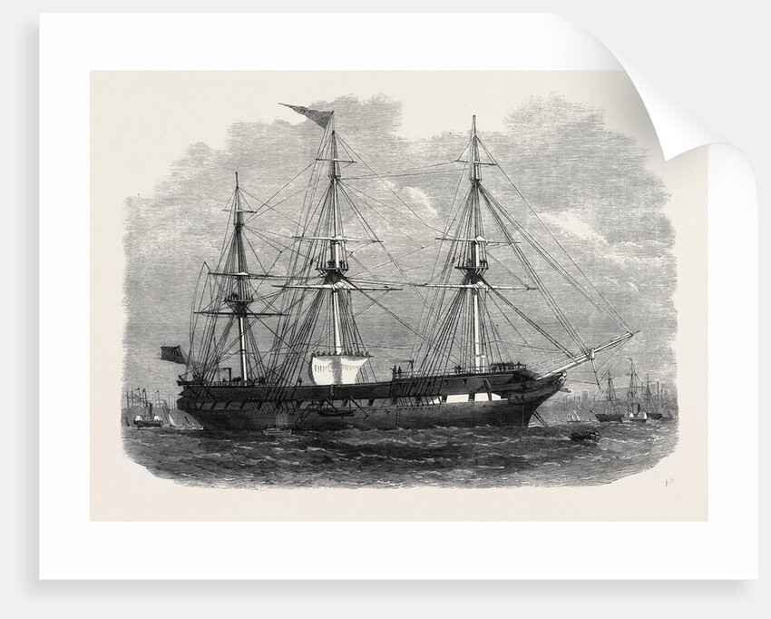 The Liverpool Training Ship Indefatigable UK 1866 posters & prints by ...