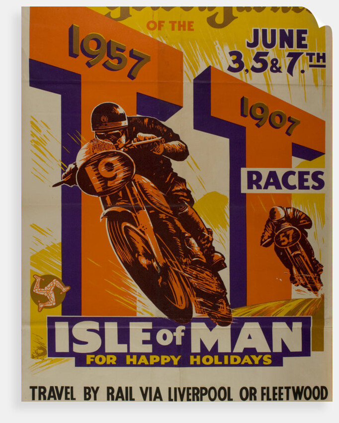 Golden Jubilee of the TT Races 1907-1957 posters & prints by Anonymous
