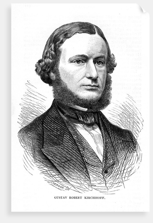 Gustav Robert Kirchhoff, German physicist, 1873 posters & prints by Unknown