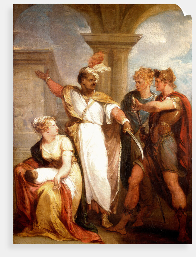 Titus Andronicus, Act IV, Sc. ii, Aaron the Moor, Demetrius, Nurse and ...