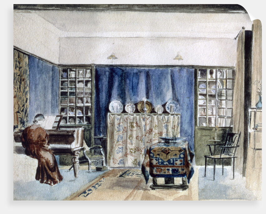 Interior of Kelmscott Manor, Oxfordshire posters & prints by William Morris