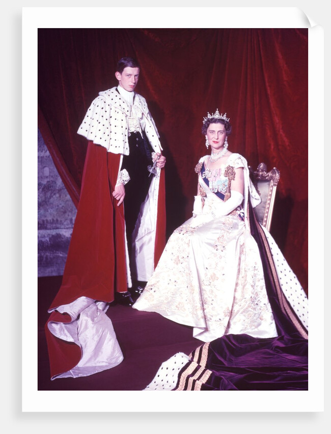 The Duke of Kent and his mother, the Duchess of Kent posters & prints ...