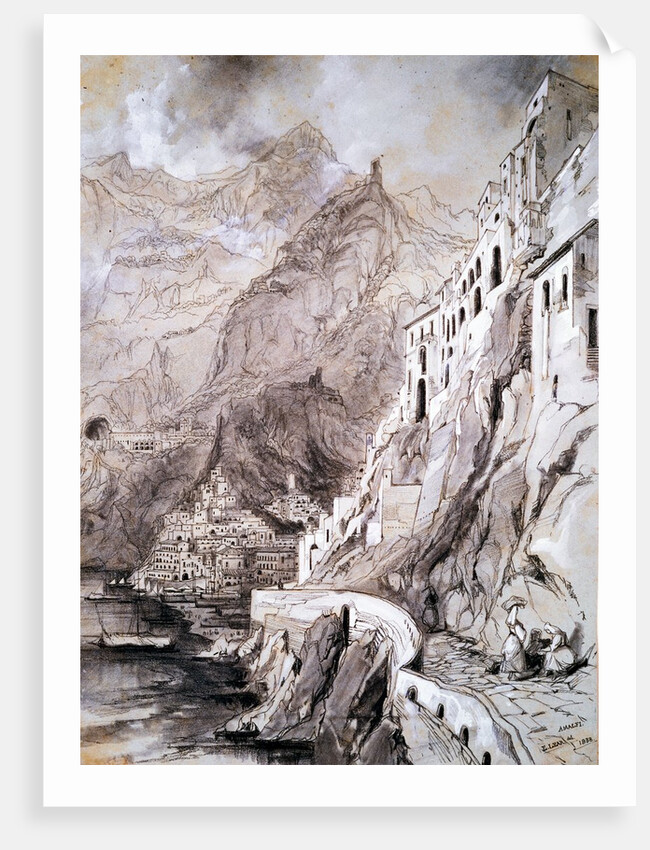 Amalfi posters & prints by Edward Lear